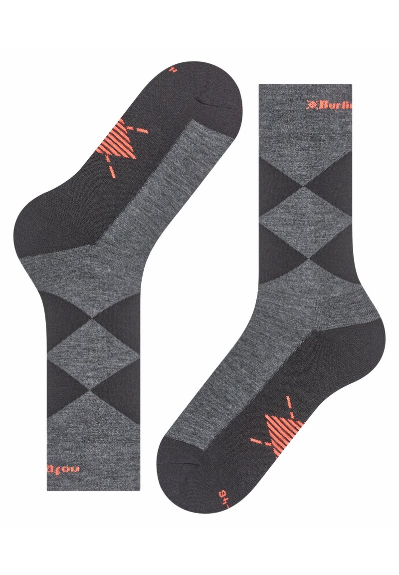 Burlington TREKKING MEN SPORTS SOCKS PLUSH SOLE - Socken - anthra mel ...