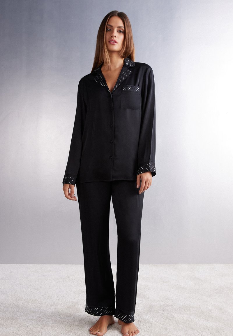 Intimissimi SET SPARKLING NIGHT - Nachtwäsche Set - schwarz black ...