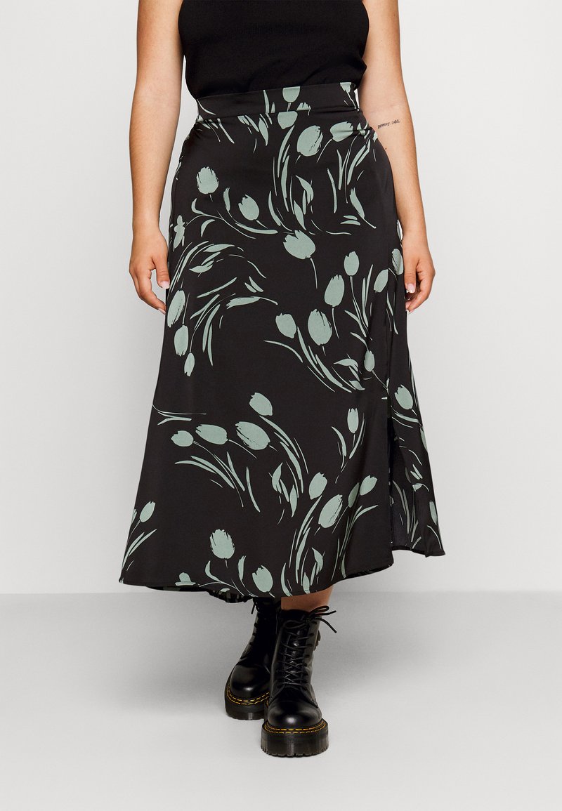 Vero Moda Curve VMCMARTA - A-vonalú szoknya - black/fekete - Zalando.hu