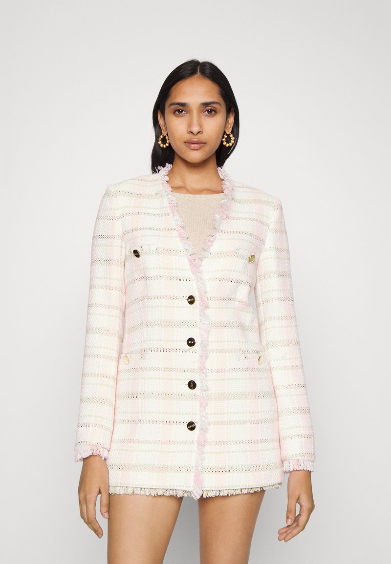 LIU JO GIACCA FANCY - Blazer - white/pink/gold coloured/wit - Zalando.be