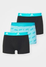 adidas Sportswear 3 PACK - Boxeri - türkis-schwarz/negru - Zalando.ro