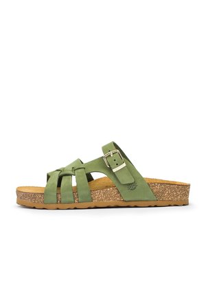 Yokono Mules à talons - vert - ZALANDO.FR