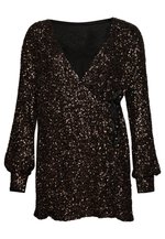 Superdry SLEEVED - Cocktail dress / Party dress - bronze mega sequin/brown - Zalando.de