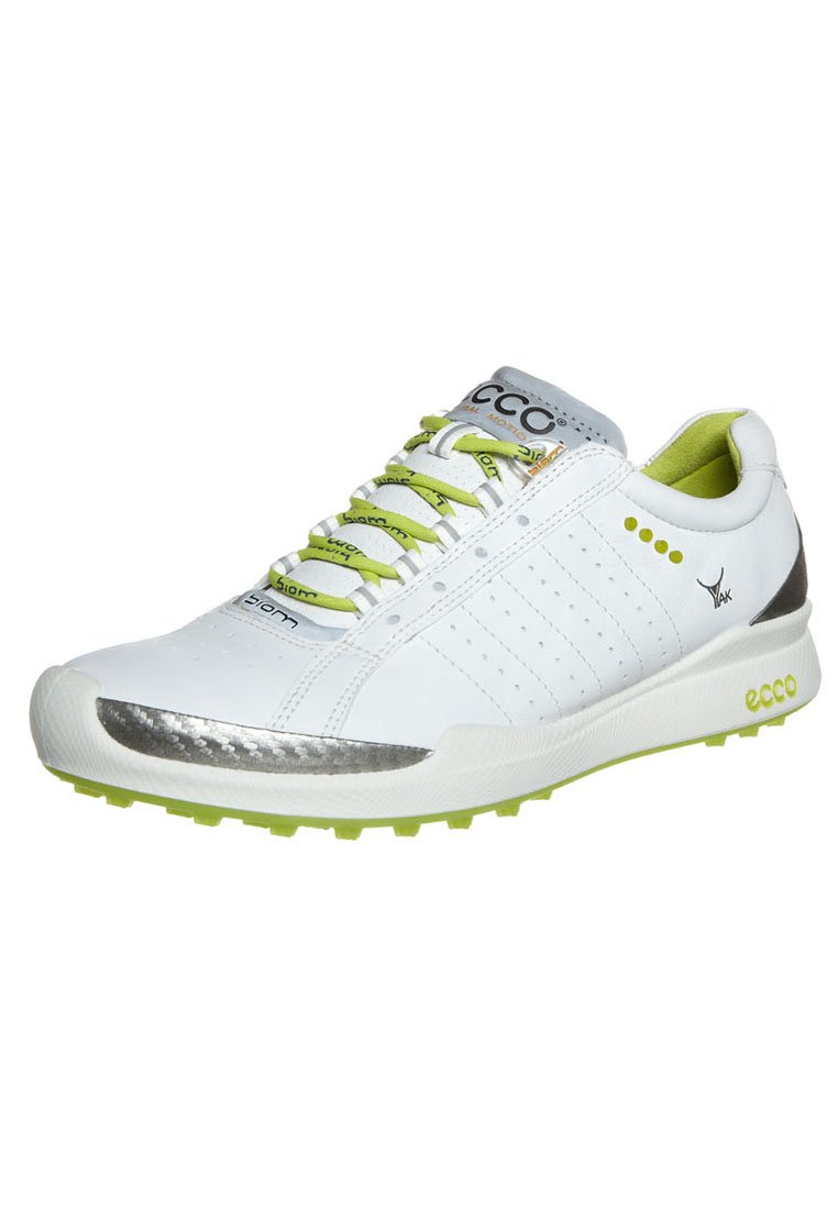 ECCO BIOM HYBRID - Golf shoes - white/lime punch/white - Zalando