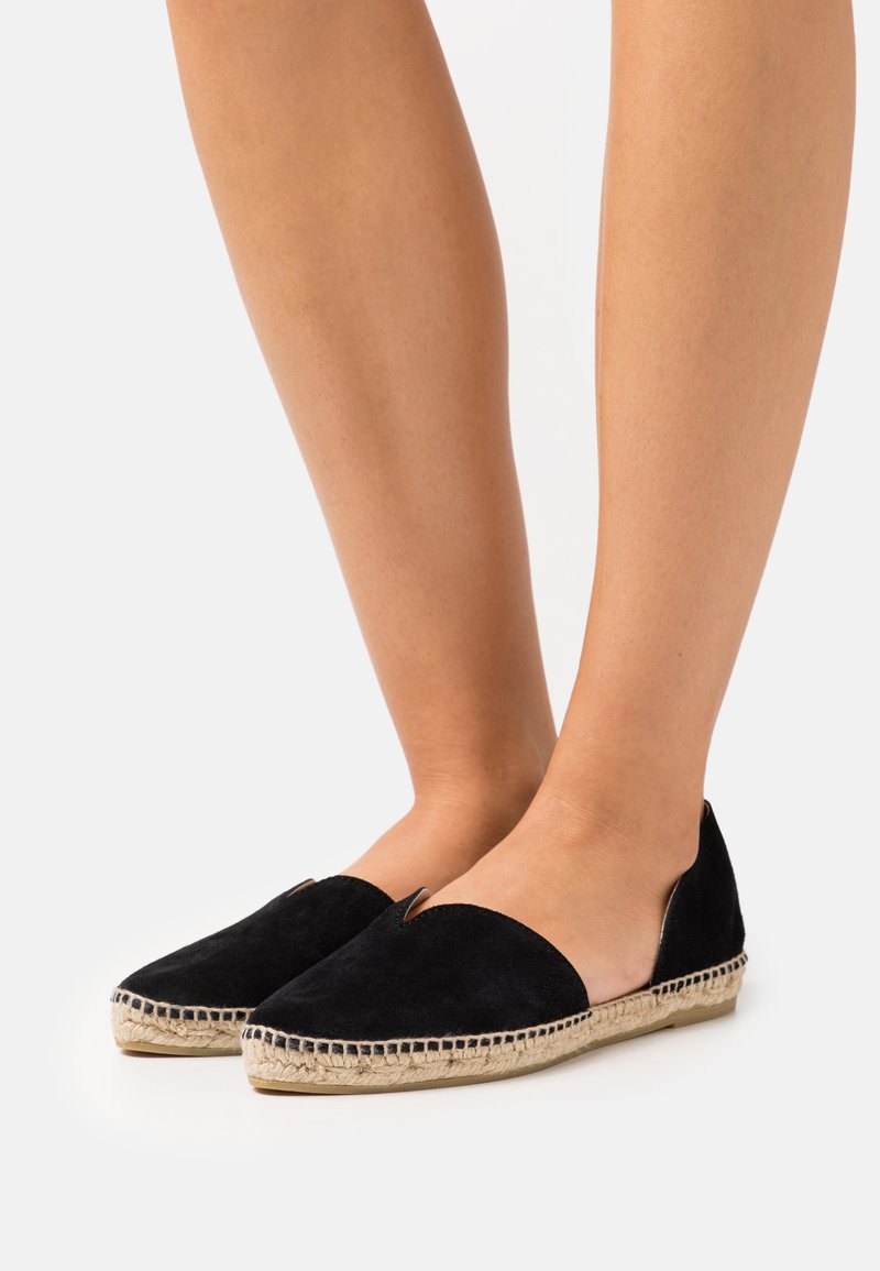 Manebí OPEN SIDE FLATS - Espadrilles - black - Zalando.de