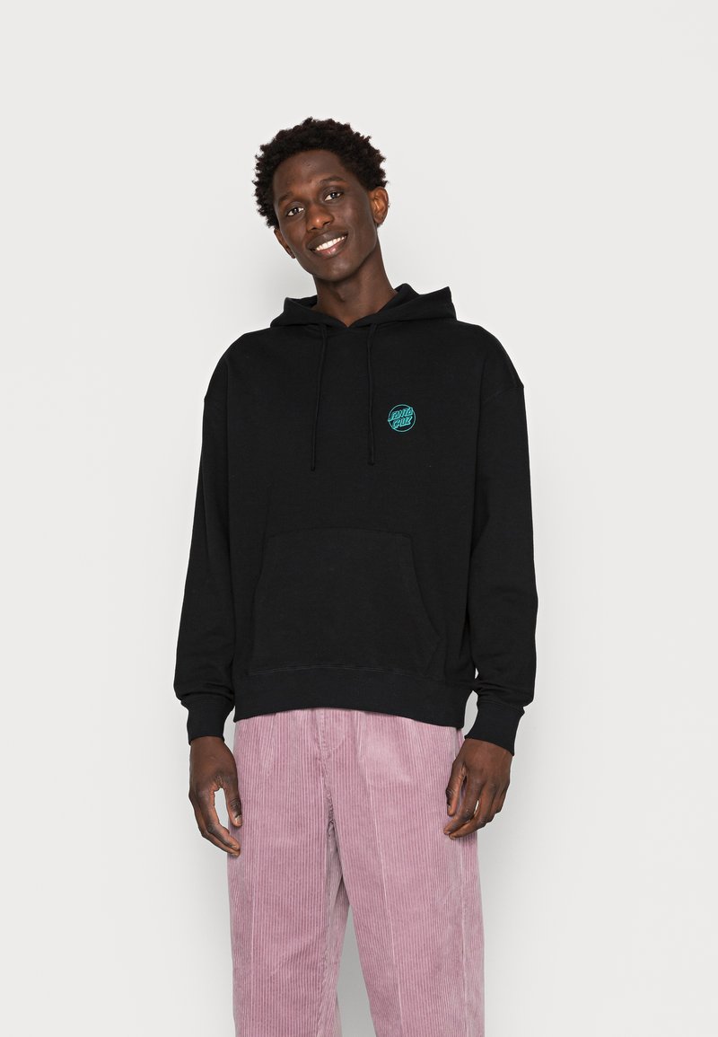 Santa Cruz SCREAMING DELTA MOON HOOD UNISEX - Sweatshirt - black ...