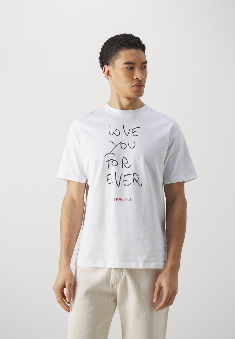Fiorucci LOVE YOU FOREVER TEE UNISEX - Triko s potiskem - white/bílá ...
