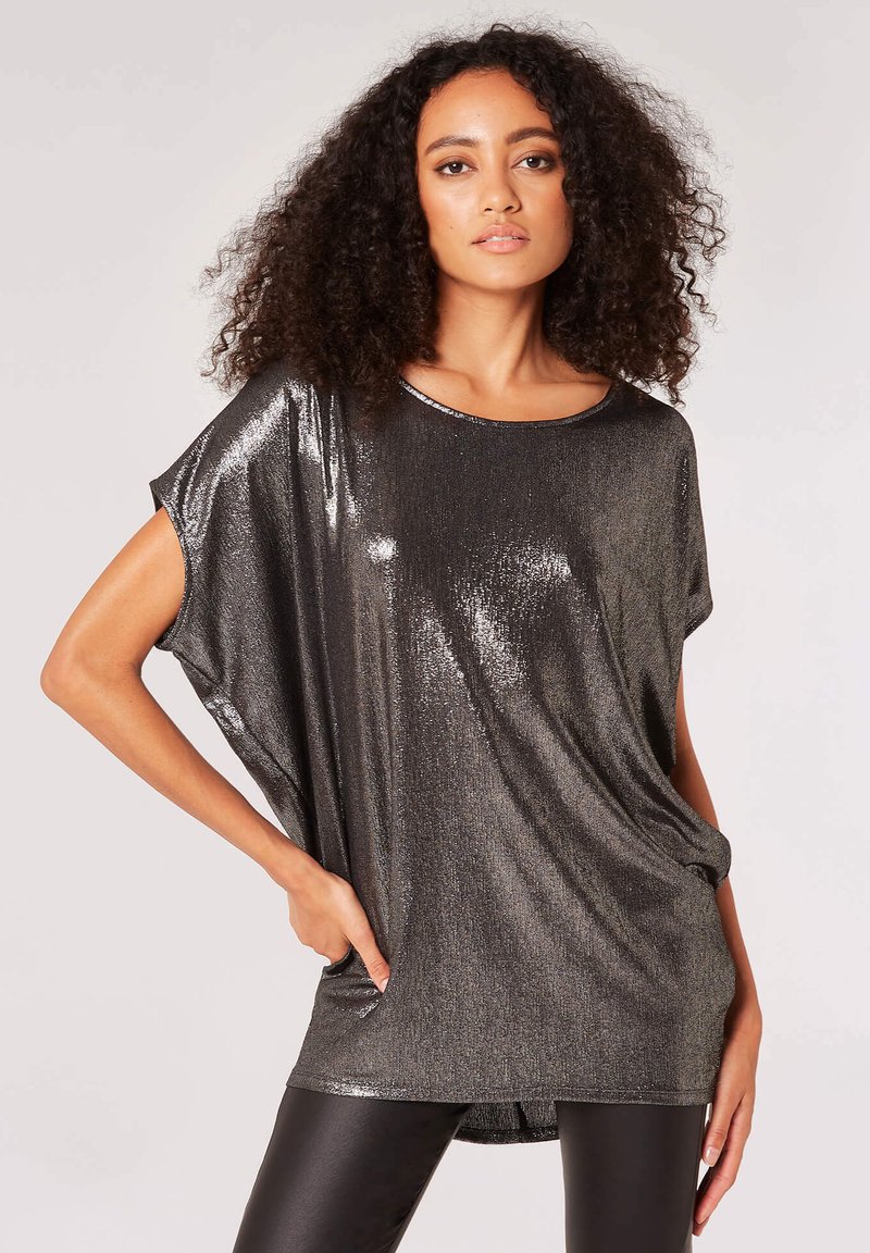 Apricot SOLID SPARKLE - Blouse - silver/argenté - ZALANDO.FR