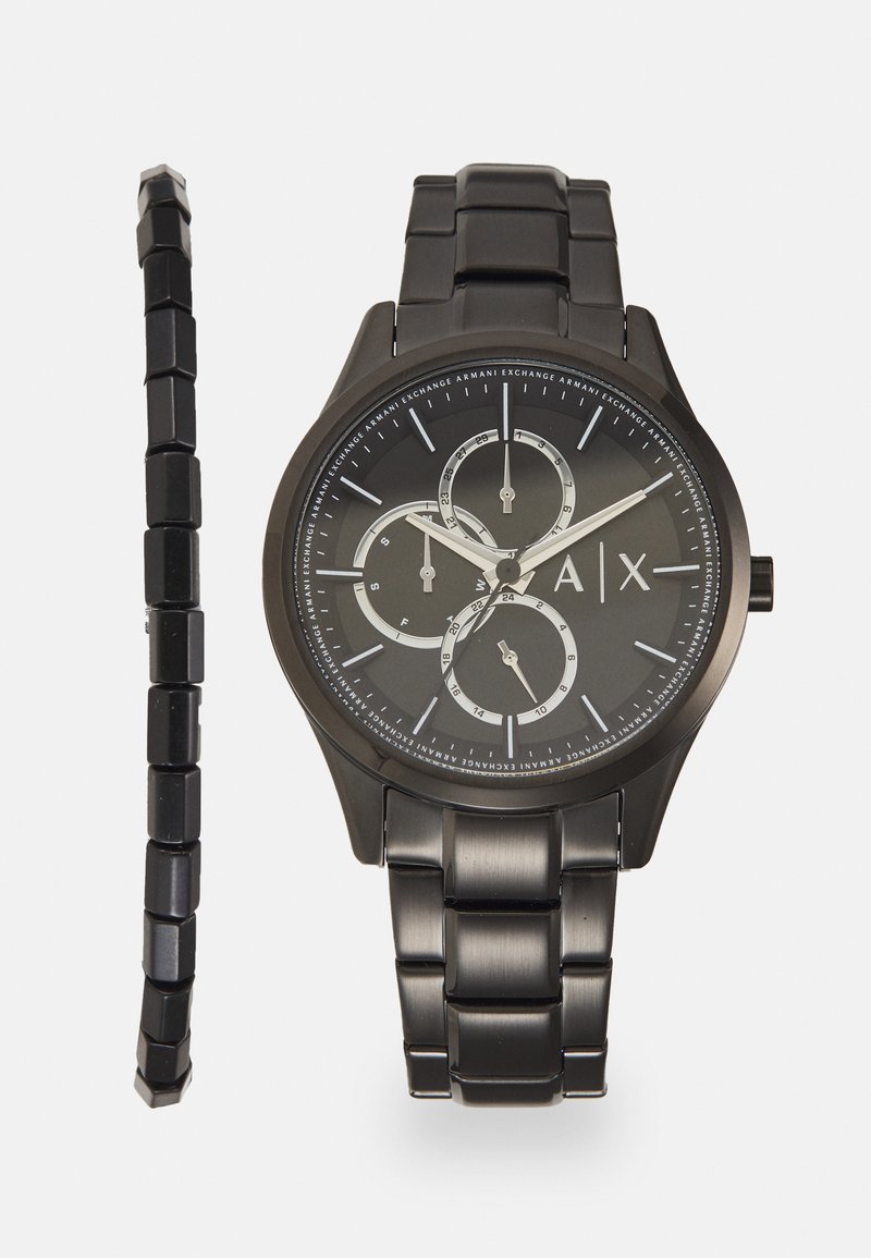 Armani Exchange WATCH AND BRACELET SET - Watch - black - Zalando.ie