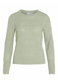 VILA VIEMINA - Pullover - cameo green/vert clair - ZALANDO.FR