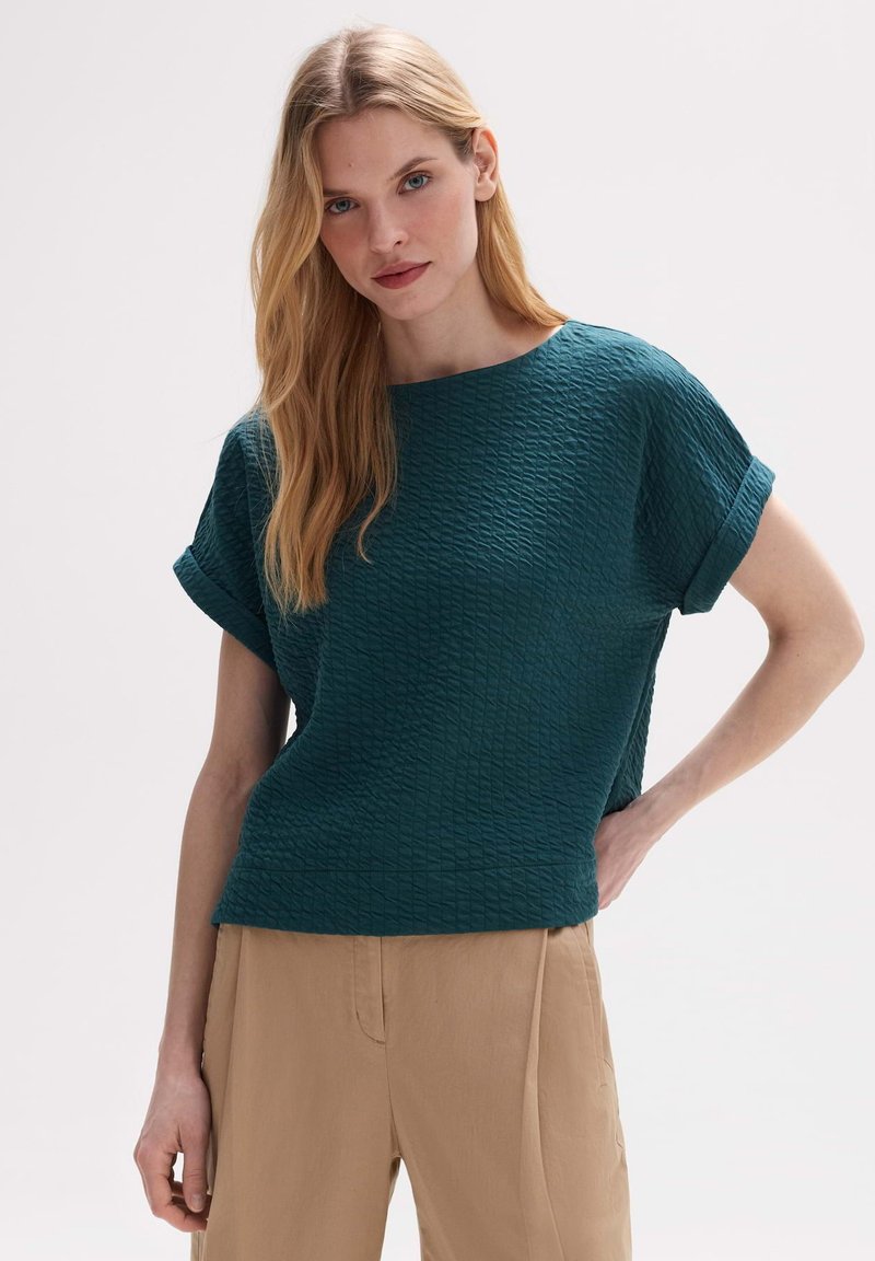 Opus GOMO - T-shirt basic - deep teal/groen - Zalando.nl