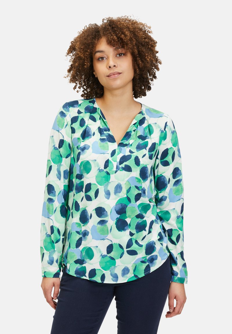 Cartoon Bluse - white green/weiß - Zalando