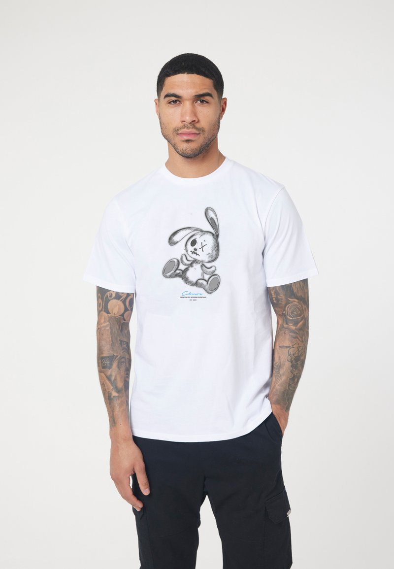 CLOSURE London BUNNY TEE - T-shirt con stampa - white/bianco - Zalando.it