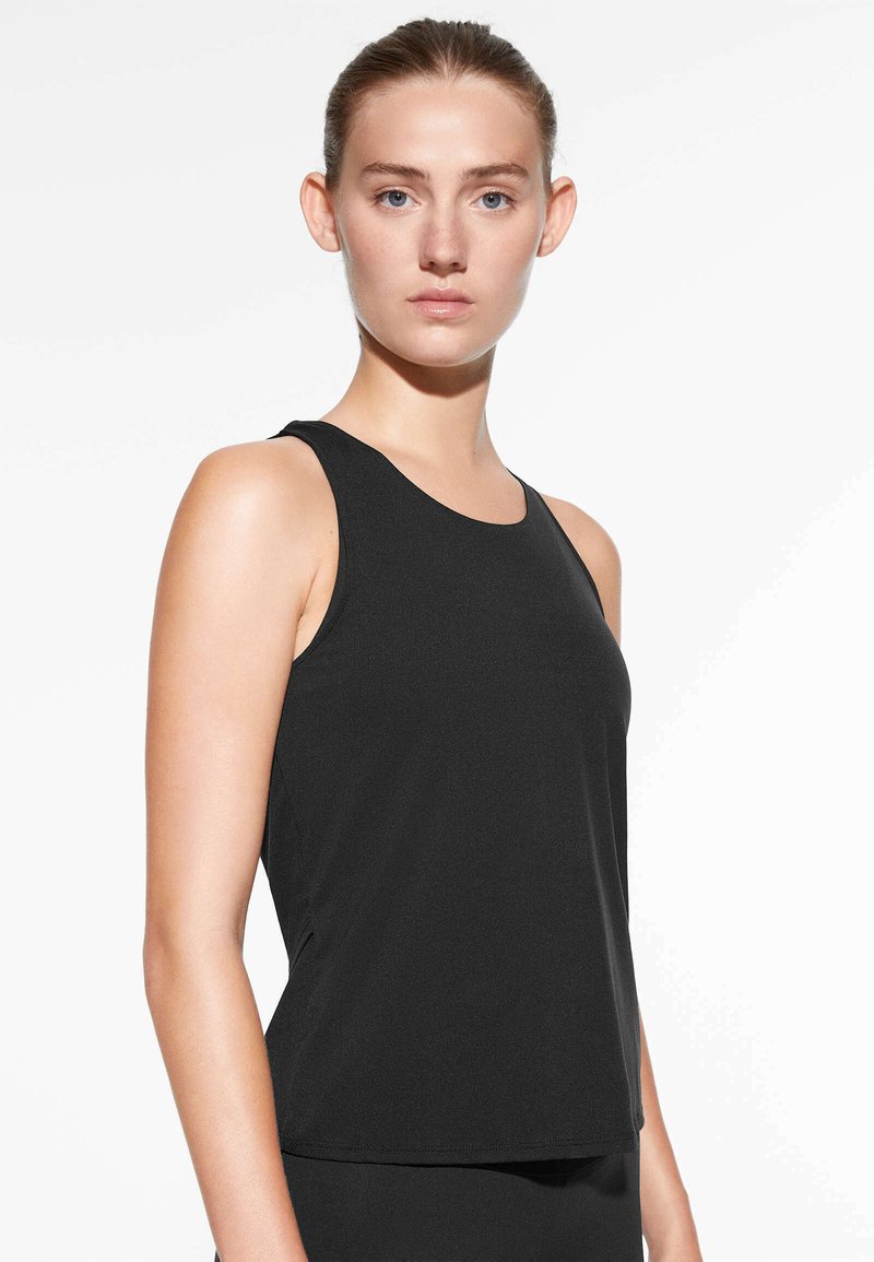 OYSHO CROSS BACK - Top - black/zwart - Zalando.be