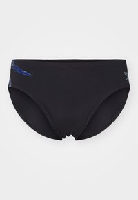 Speedo MENS TECH PANEL BRIEF - Slip de înot - black/curious blue/negru ...