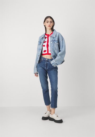 Agolde RILEY CROP - Jeans Slim Fit - control (dark vintage indigo ...