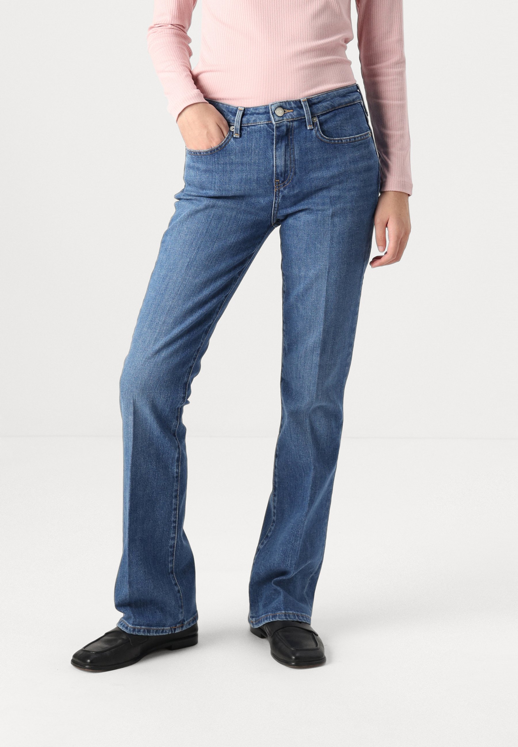 Tommy Hilfiger BOOTCUT Jeans Bootcut mid blue blue denim Zalando