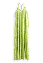 Next CAMI STRAPPY MAXI SUMMER DRESS - Maxikleid - lime green tie-dye ...