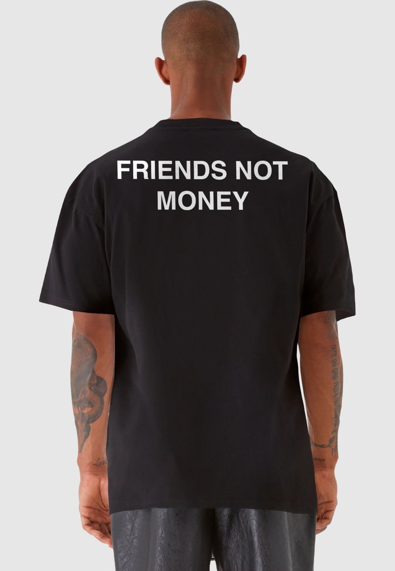 9N1M SENSE TEE FRIENDS NOT MONEY - Print T-shirt - black - Zalando.ie