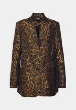 Colourful Rebel JENGO LEOPARD BOYFRIEND - Palton scurt - brown/maro ...