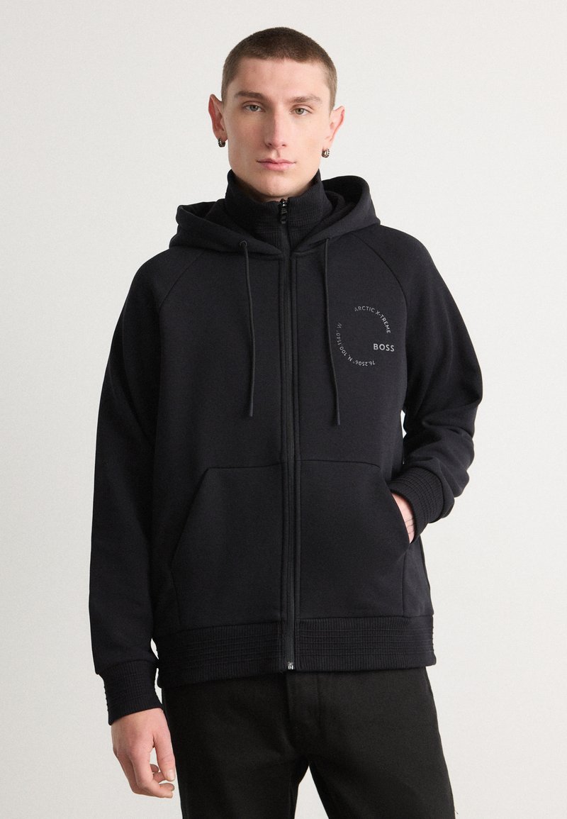 BOSS SNUGGEL - Zip-up sweatshirt - black - Zalando.co.uk