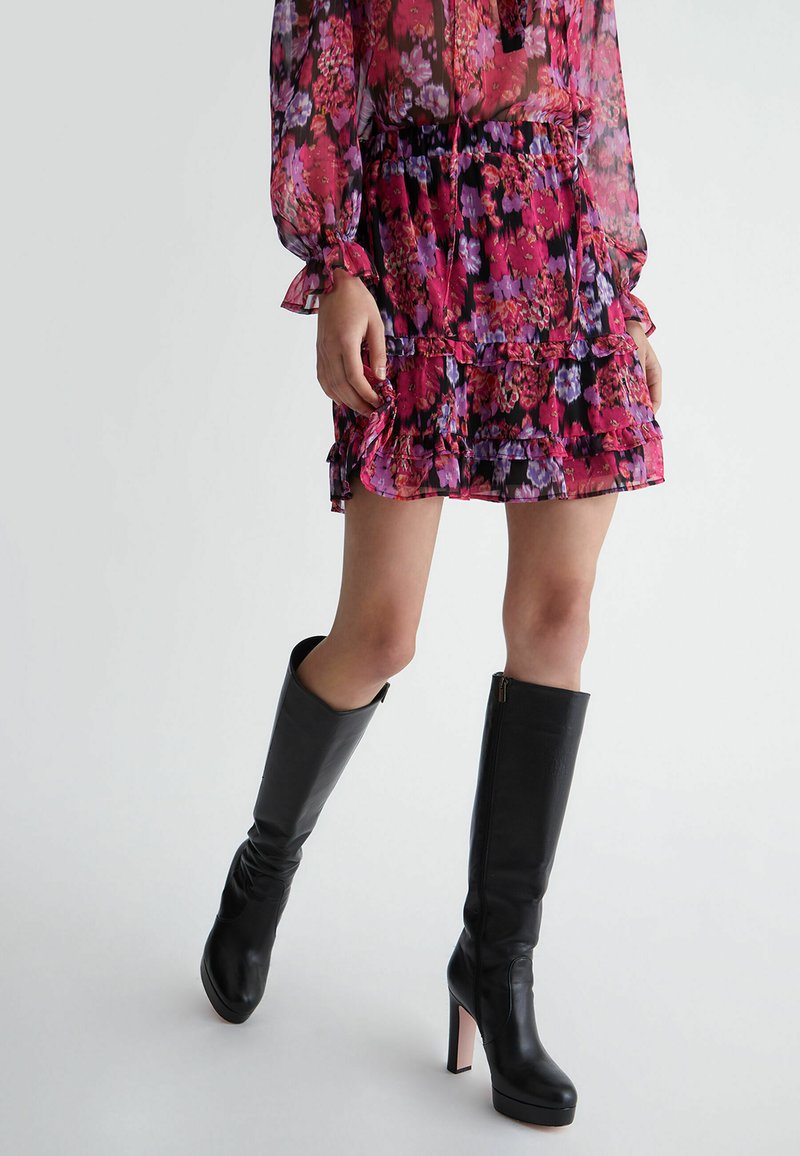 Liu Jo Jeans FLORAL - A-lijn rok - floral/paars gemêleerd - Zalando.be