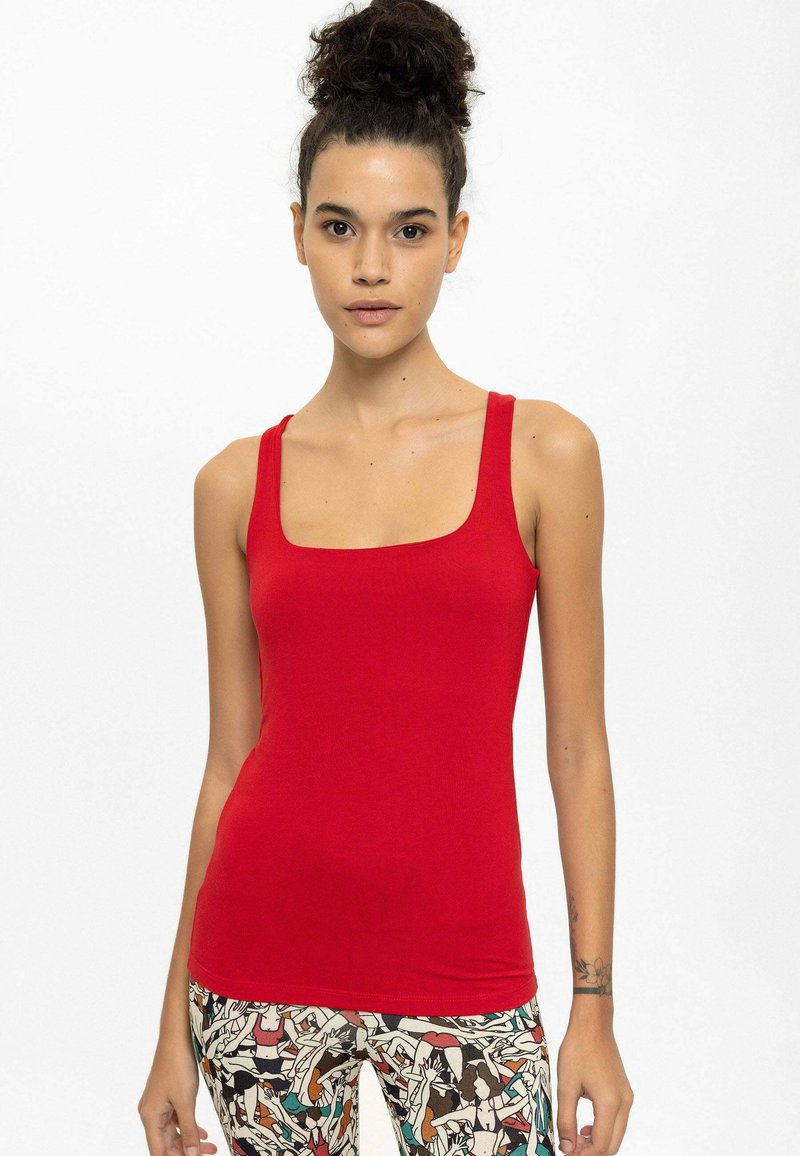 anou anou RACER BACK - Linne - red/röd - Zalando.se