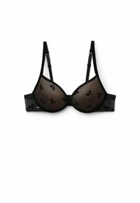 Tezenis BON TON TULLE - Push-up bra - schwarz - 019 - black/black - Zalando