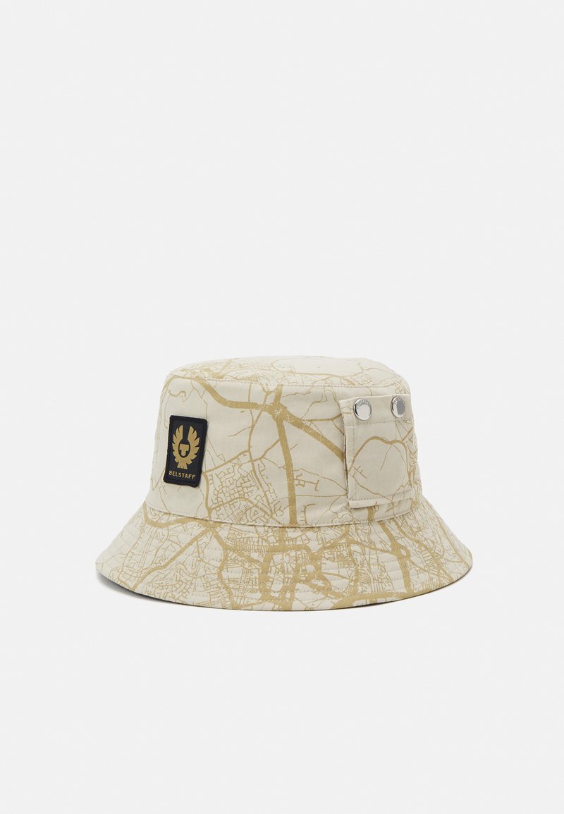 Belstaff CASTMASTER MAP BUCKET HAT UNISEX - Hut - dark sandstone/sand ...