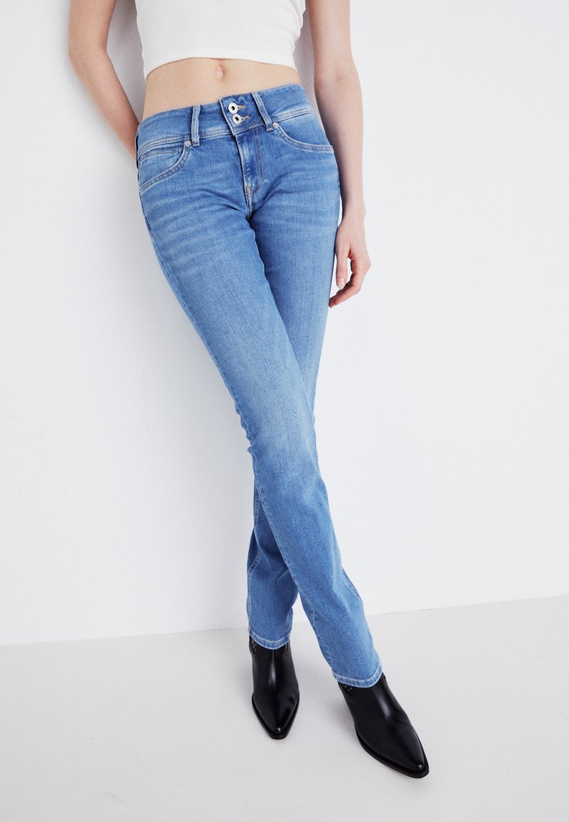 Pepe Jeans Blugi slim fit - light blue denim/denim albastru deschis - Zalando.ro