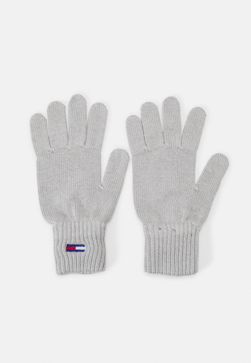 Tommy Jeans FLAG GLOVES - Fingerhandschuh - silver grey/grau - Zalando.at