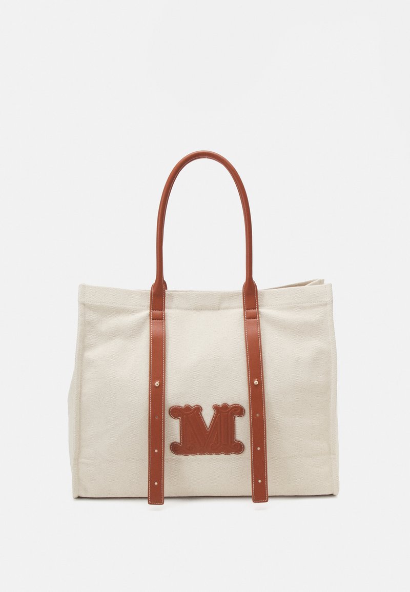 Max Mara Leisure BRAVA - Tote bag - beige/off-white - Zalando