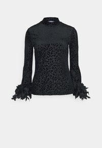 Ida Sjöstedt NIKI - Pikkade varrukatega topp - black leo/must - Zalando.ee