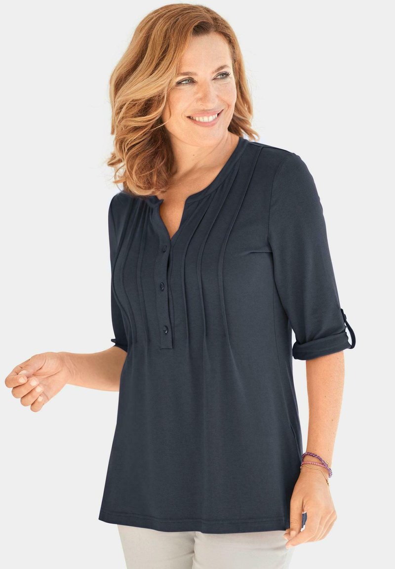 GOLDNER Blouse - navy/dark blue - Zalando.de