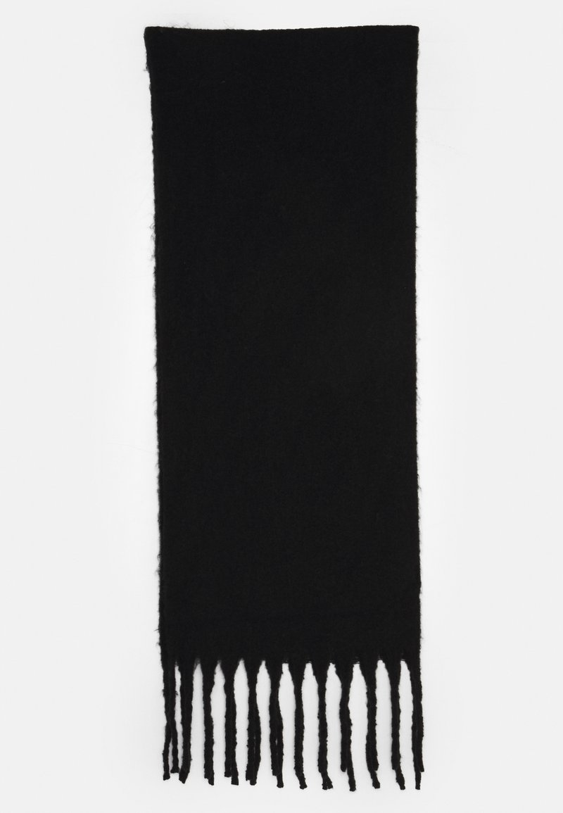 Lindex SCARF BIG FRINGE SOLID - Sall - black/must - Zalando.ee