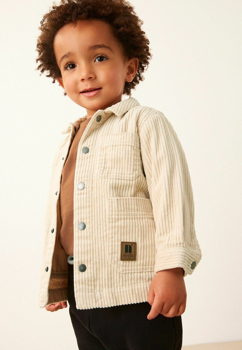 Next CORD SHACKET - Summer jacket - ecru cream/beige - Zalando