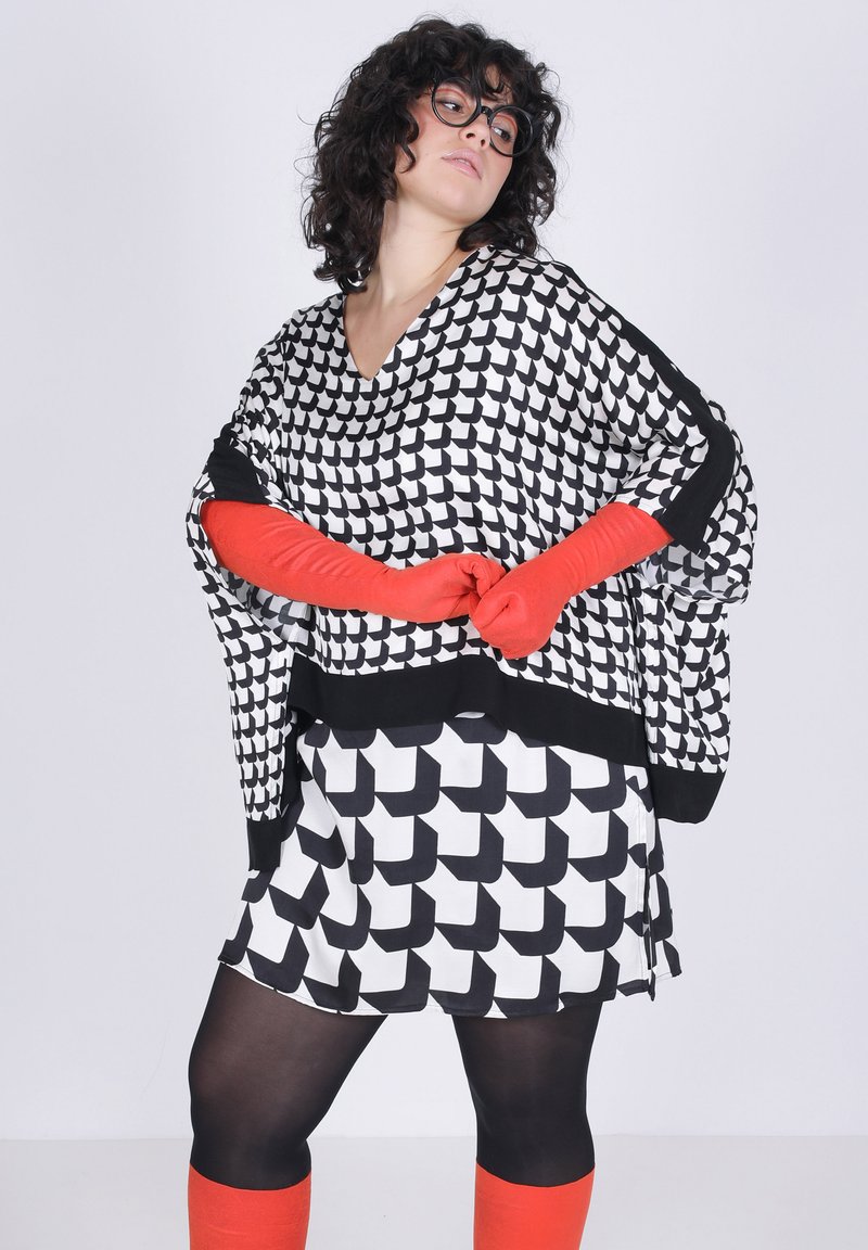 Jean Marc Philippe Tunic - noir blanc/black - Zalando.ie