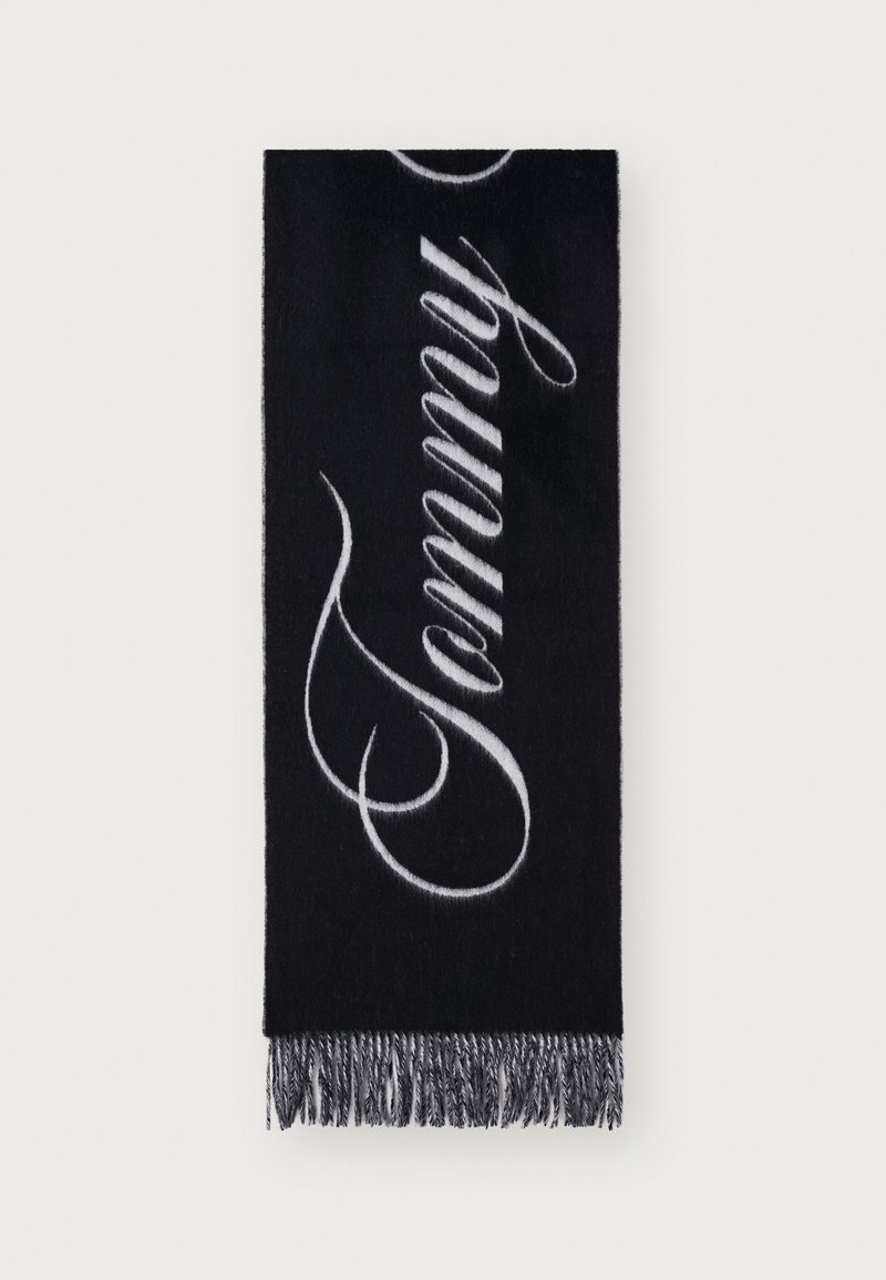 Tommy Hilfiger SCRIPT LOGO SCARF - Huivi - black/musta - Zalando.fi