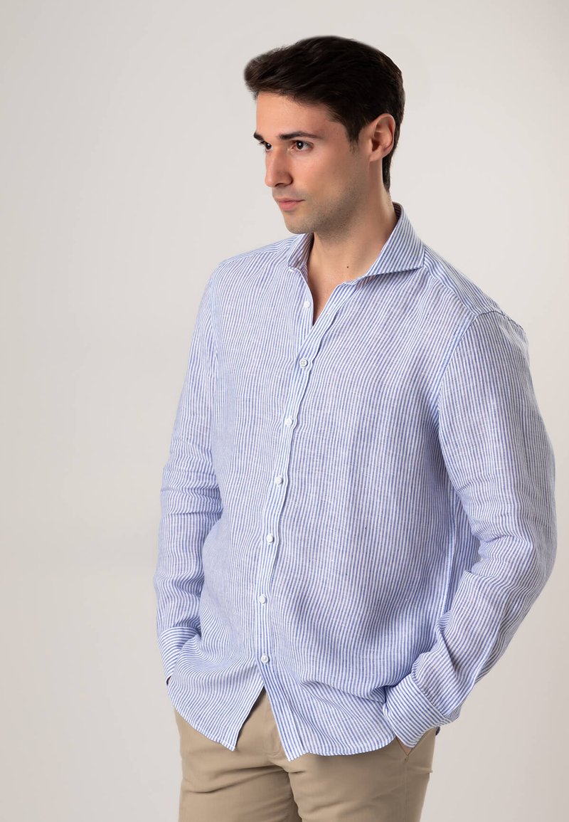 Black Label LINEN - Hemd - blau - Zalando.ch