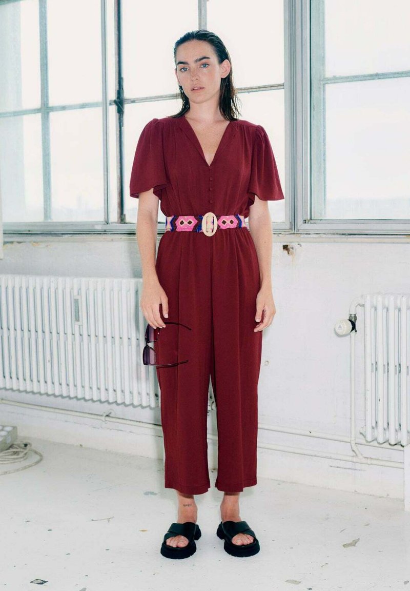 ICHI OVERALL GITTY - Jumpsuit - chocolate truffle/braun - Zalando.de