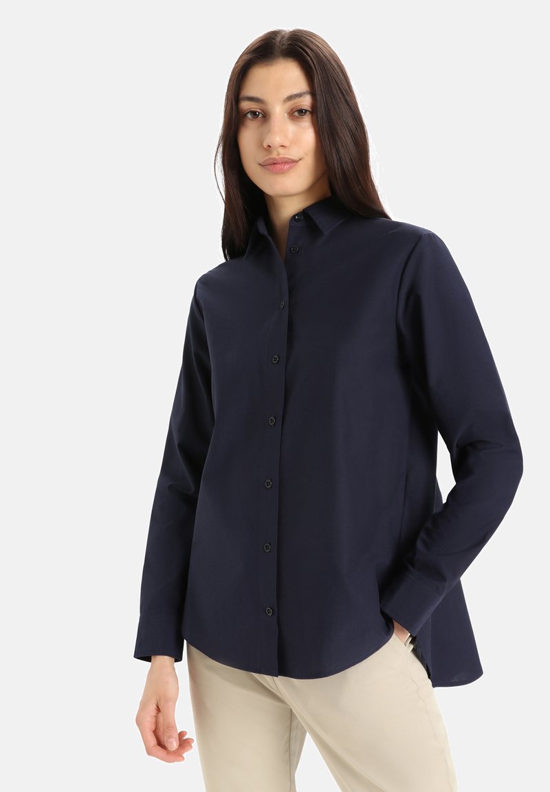icebreaker MERINO BERLIN - Hemdbluse - DARK BLUE/dunkelblau - Zalando.at