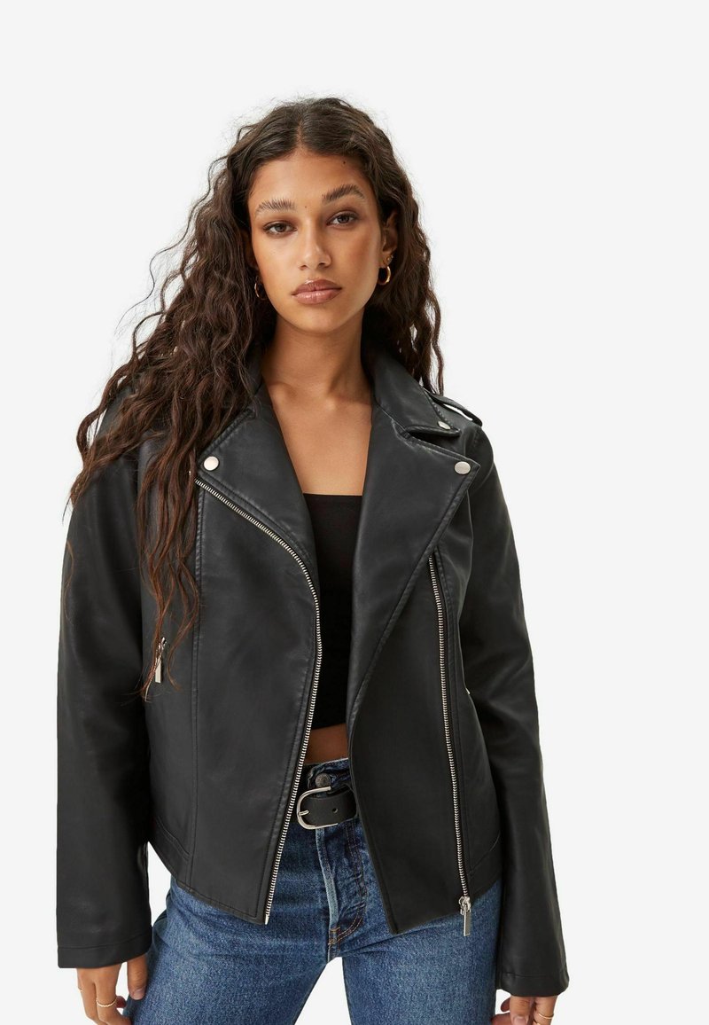 Friends Like These BIKER-REGULAR FIT - Faux leather jacket - black ...