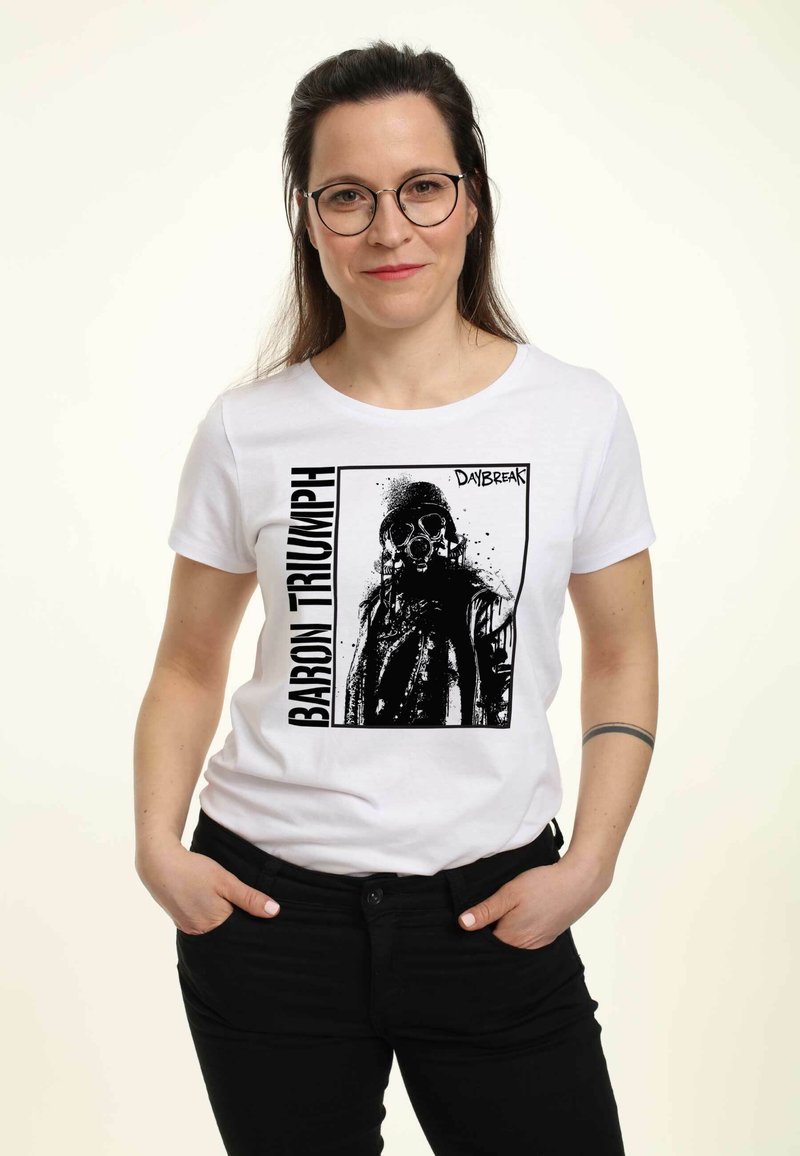 Henry Tiger DAYBREAK THE BARON TRIUMPH - T-shirt imprimé - white/blanc ...