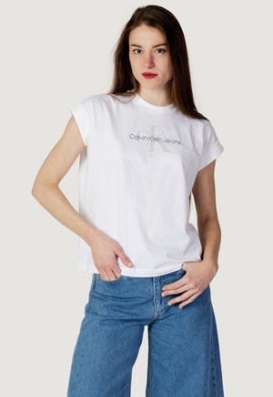 Calvin Klein Jeans ARCHIVAL MONOLOGO RELAXED TEE - T-shirt con stampa - ck black/nero - Zalando.it