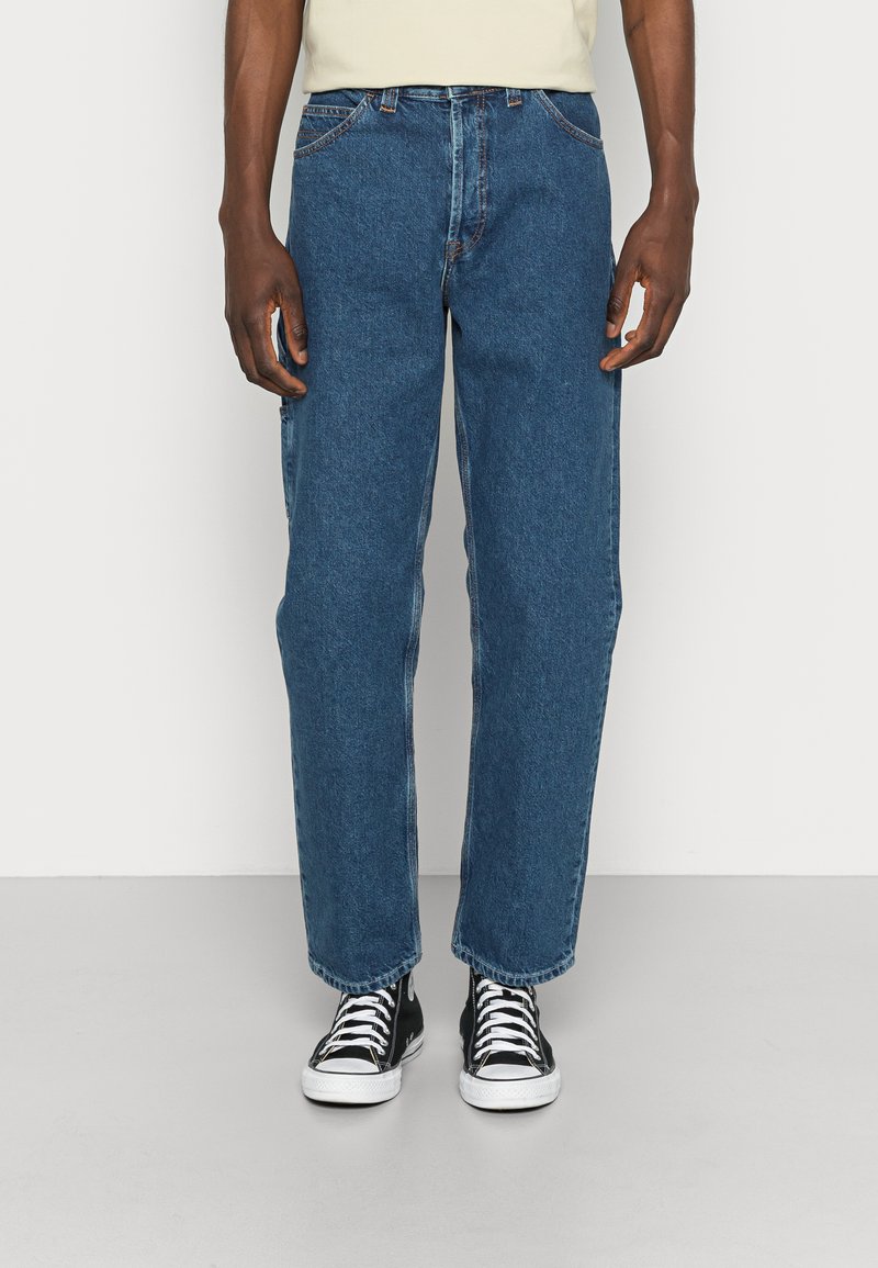 Dr.Denim DASH WORKER - Jeans Straight Leg - pebble mid retro/blue denim ...