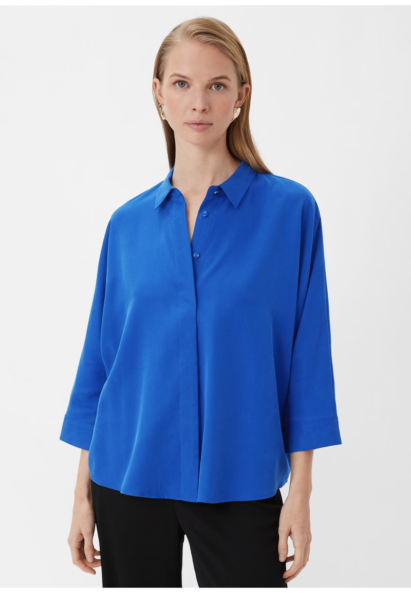 comma MIT 3/4-ÄRMELN - Bluse - royalblau/dunkelblau - Zalando.de