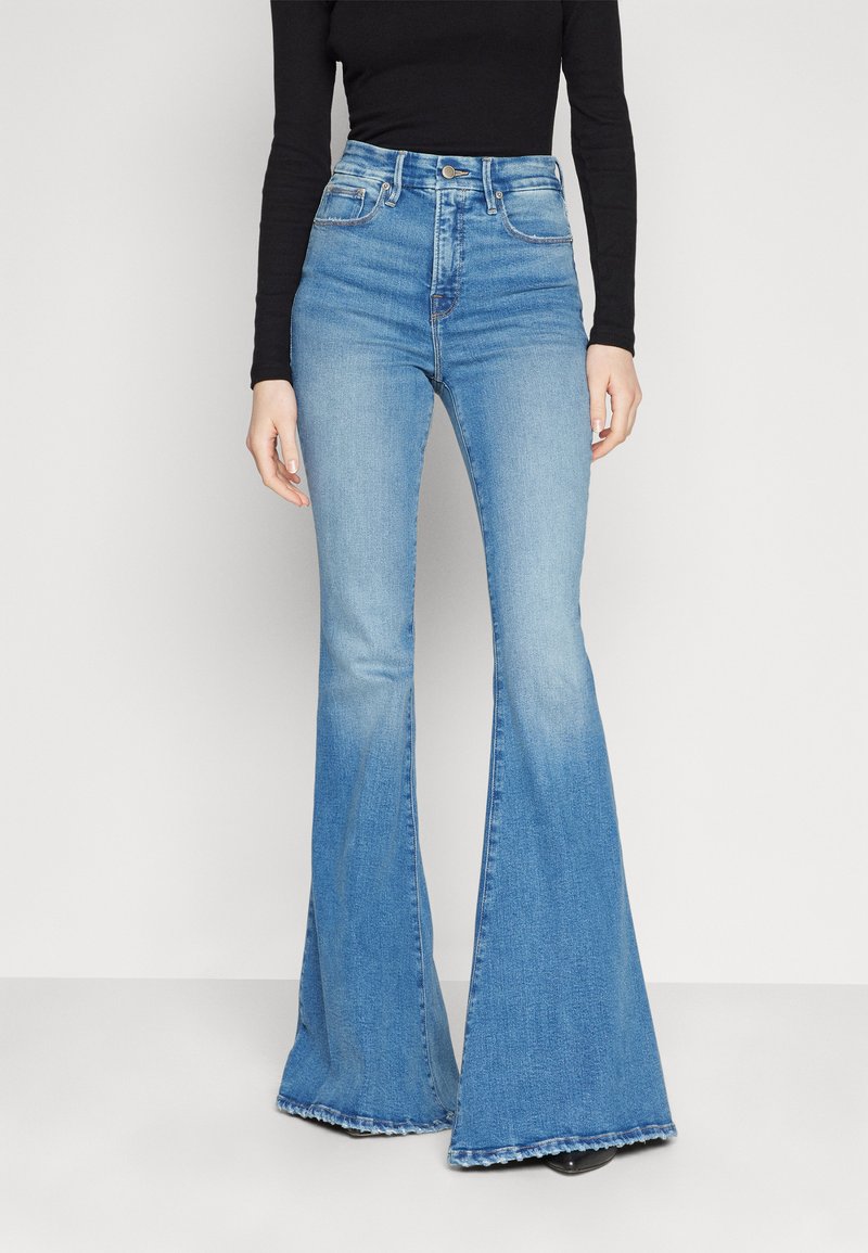 Good American GOOD SUPER BELL - Jean bootcut - blue/denim bleu - ZALANDO.FR
