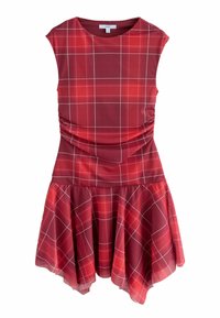 Next SHORT SLEEVE - Jurk - red check/rood - Zalando.nl