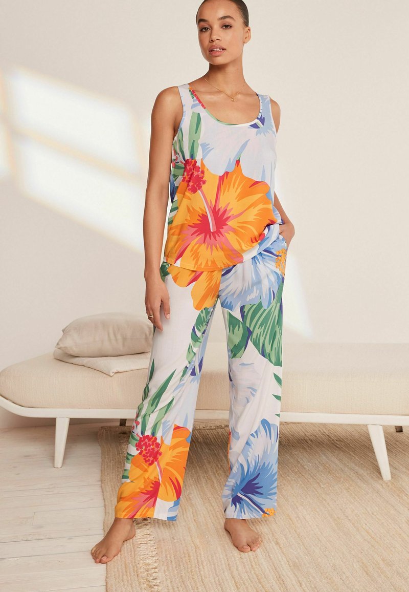 Next WOVEN VEST PYJAMAS - Pyjama - tropical multi/blauw - Zalando.be