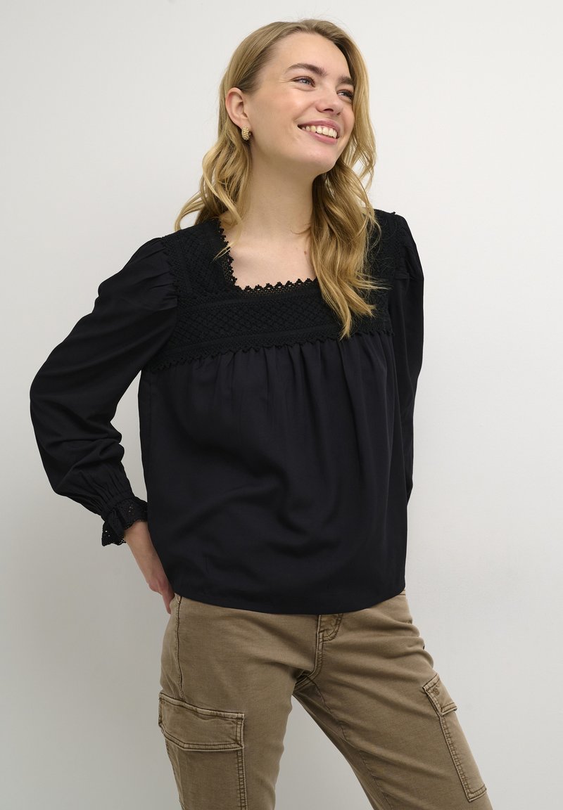 Cream MILLA - Blouse - pitch black/black - Zalando.ie